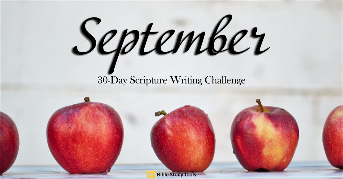 September's 30-Day Scripture Writing Plan - Downloads