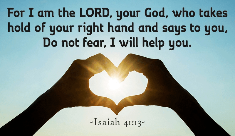 Isaiah 41:13 - For I am the LORD your God who takes hold of your ...
