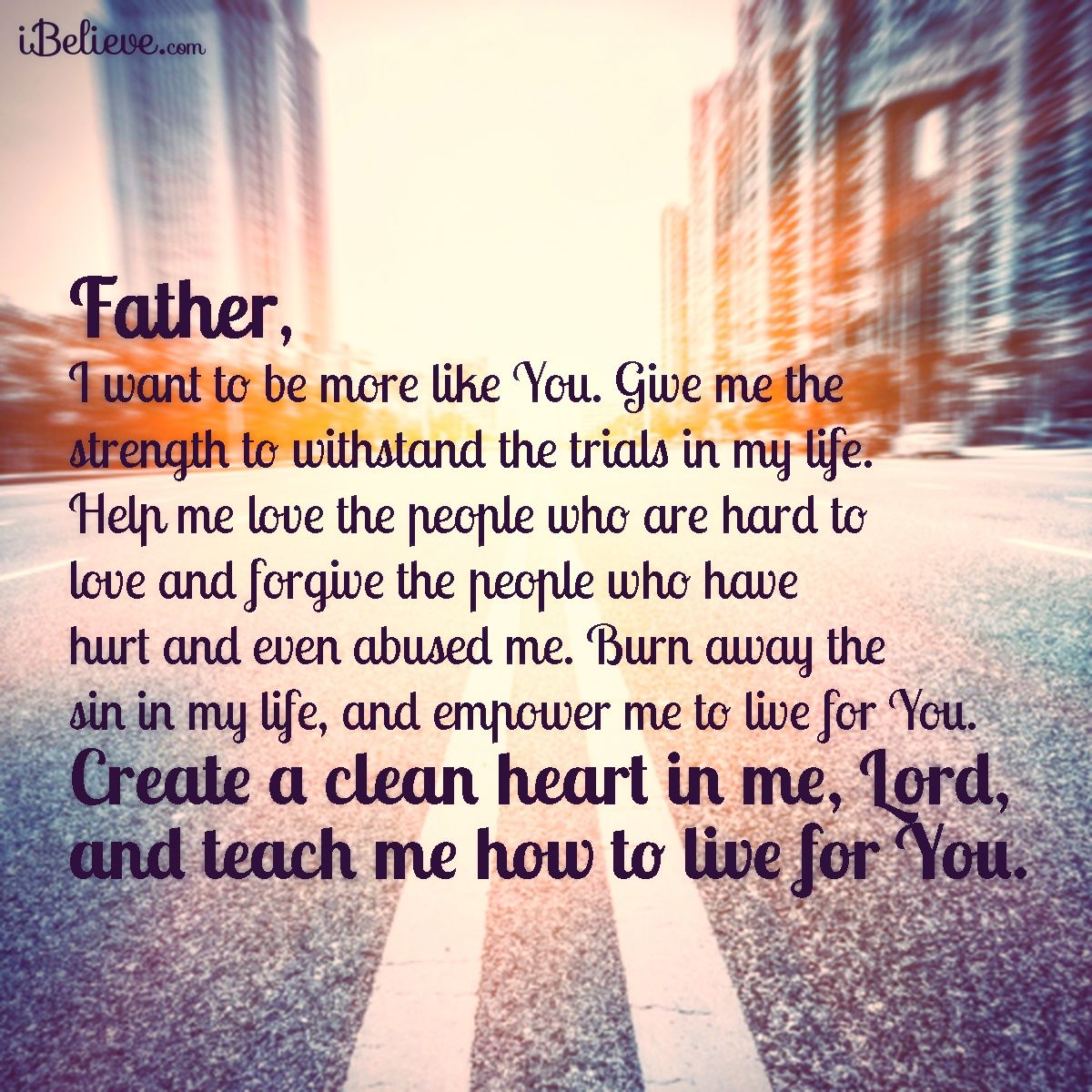 Create a Clean Heart in Me - Your Daily Verse | iBelieve.com