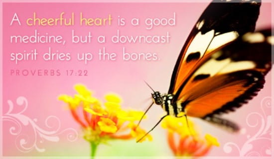 Free Cheerful Heart eCard - eMail Free Personalized Scripture Online