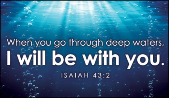 Free Deep Waters eCard - eMail Free Personalized Scripture Online