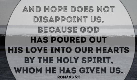 Free He has poured HIS love into our hearts eCard - eMail Free ...
