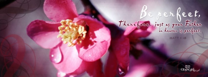 Download Be Perfect - Christian Facebook Cover & Banner