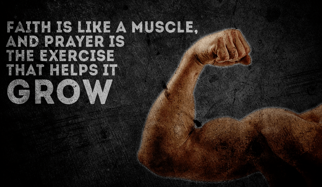 Faith is a Muscle eCard - Free Facebook Greeting Cards Online
