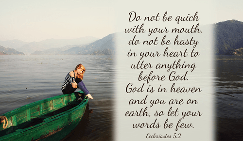 It's always better to think before you speak, don't you think? eCard ...