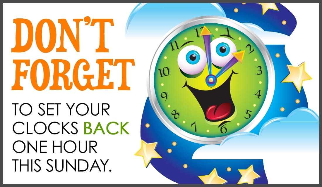 Turn Clocks Back Turn Clocks Back
