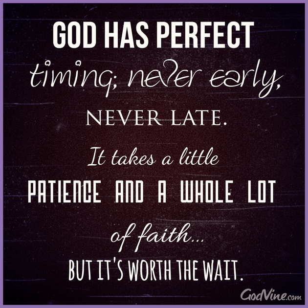 God Has Perfect Timing - Your Daily Verse | iBelieve.com