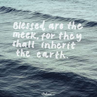 Matthew 5:5 - Blessed are the meek, for they will inherit the...