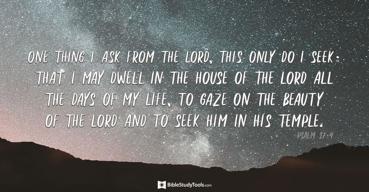 Your Daily Verse Psalm 27 4 Inspirations