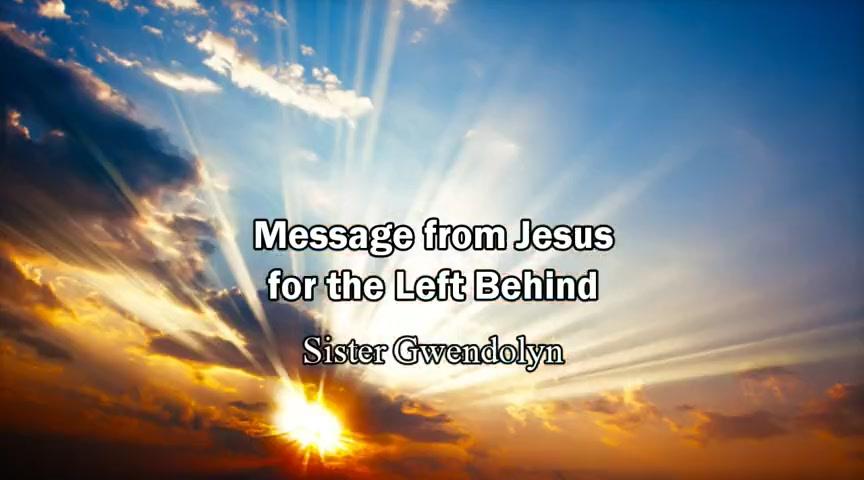 Message from Jesus for the Left Behind after Rapture! No RFID ...