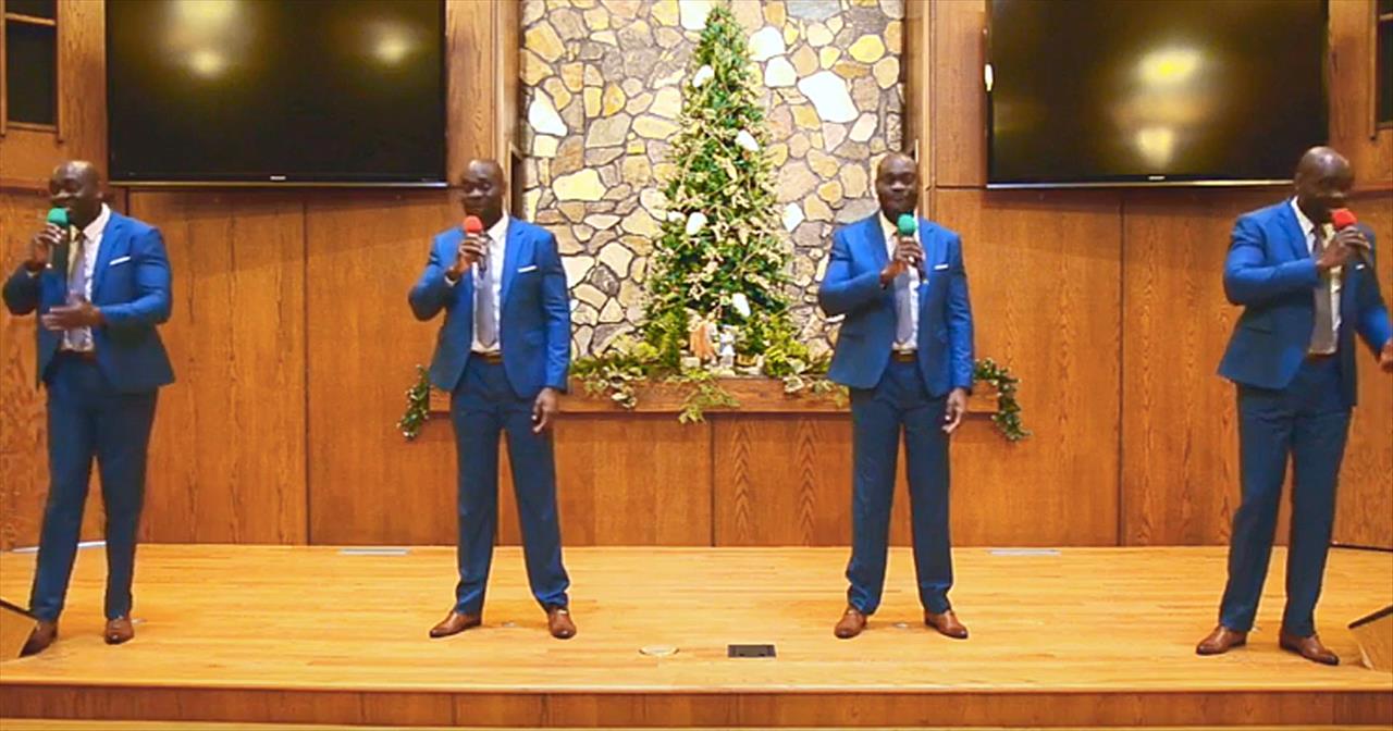 1 Man Performs All 4 Parts Of 'We Three Kings' A Cappella
