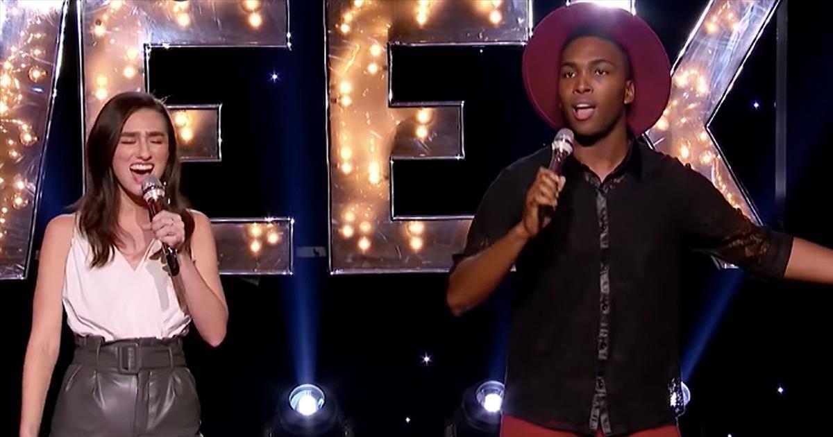 Contestants Genavieve Linkowski And Travis Finlay Perform 'The Prayer ...