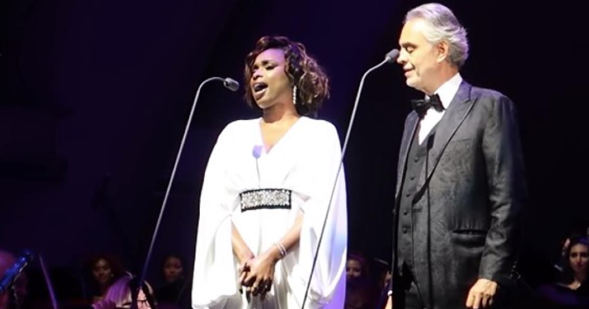'Amazing Grace' Andrea Bocelli And Jennifer Hudson Sing Hymn Duet ...