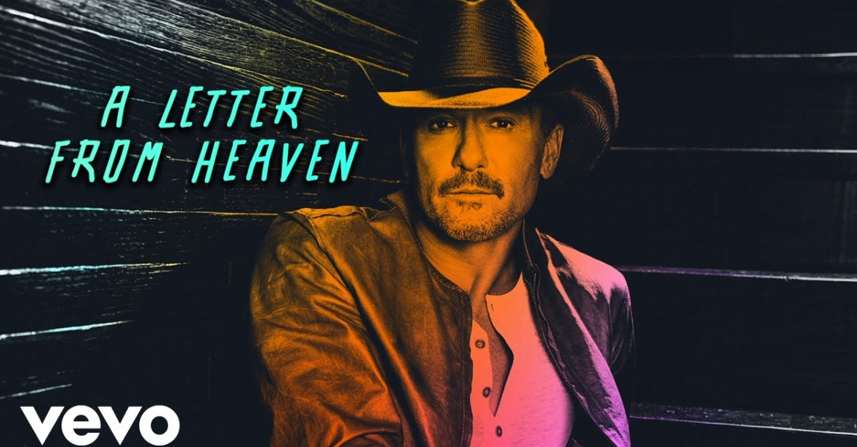 'Letter from Heaven' Tim McGraw Lyric Video | Christianity.com