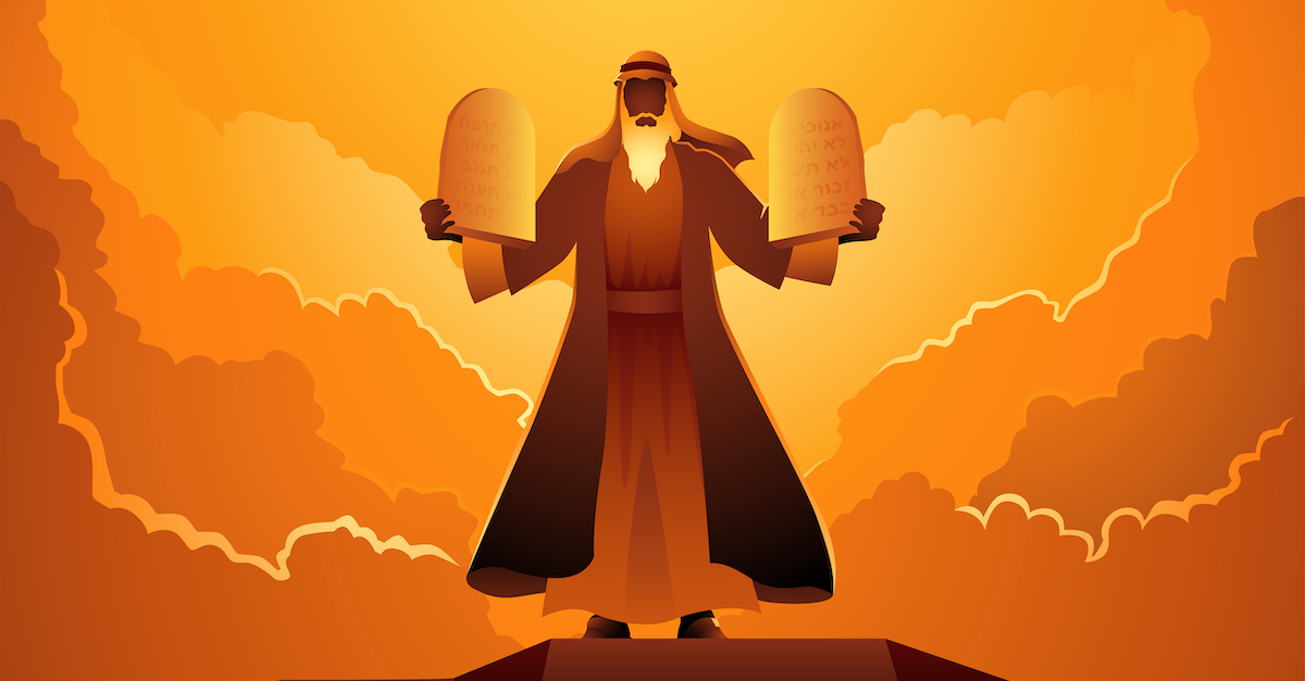 Moses Breaking Ten Commandments