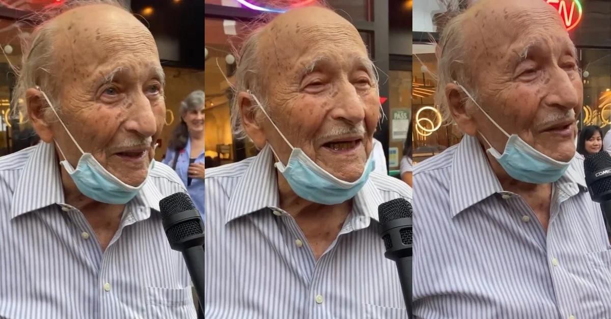 96-Year-Old Shares the Secret to a Happy Life and His Words of Wisdom ...