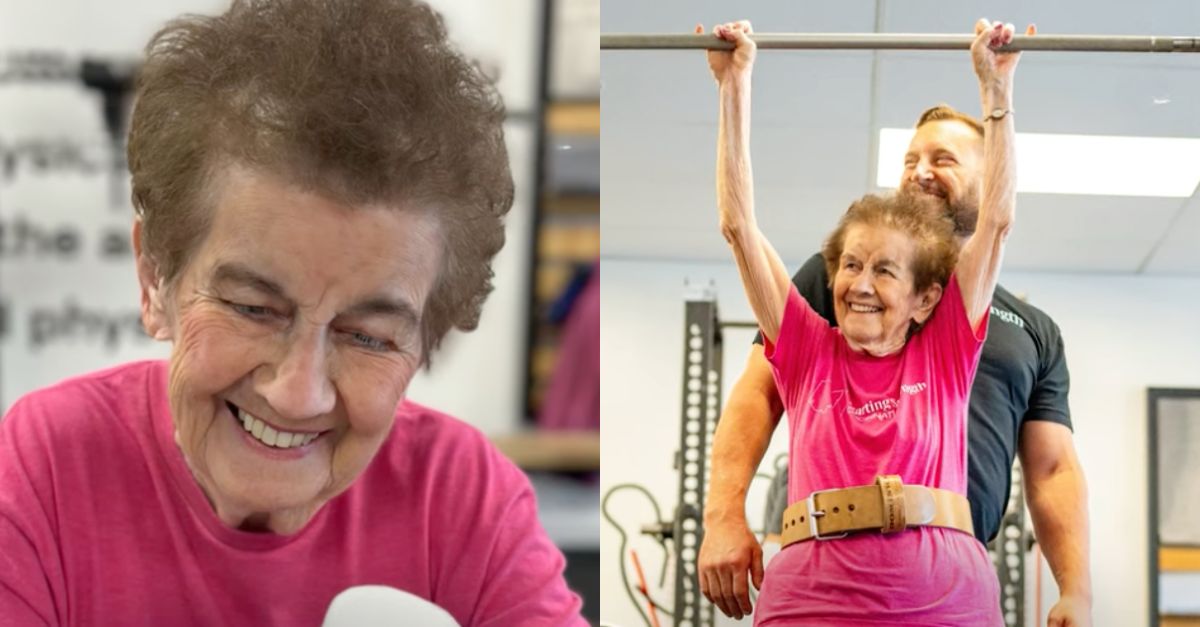 Woman in Her 90s Shows Incredible Strength and Commitment in the Weight ...