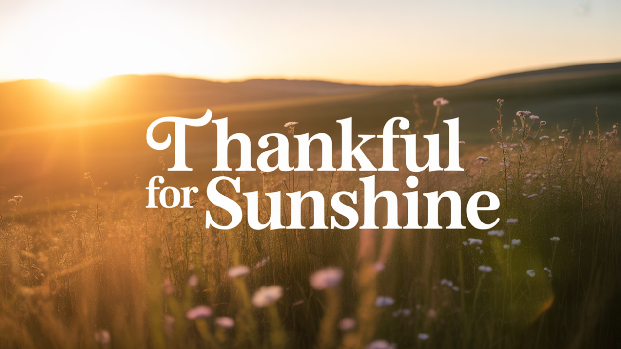 A Prayer of Thanks for Warm, Sunny Days | Your Daily Prayer - Video ...