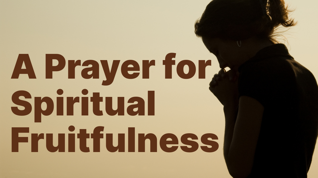 A Prayer for Spiritual Fruitfulness | Your Daily Prayer - Video ...