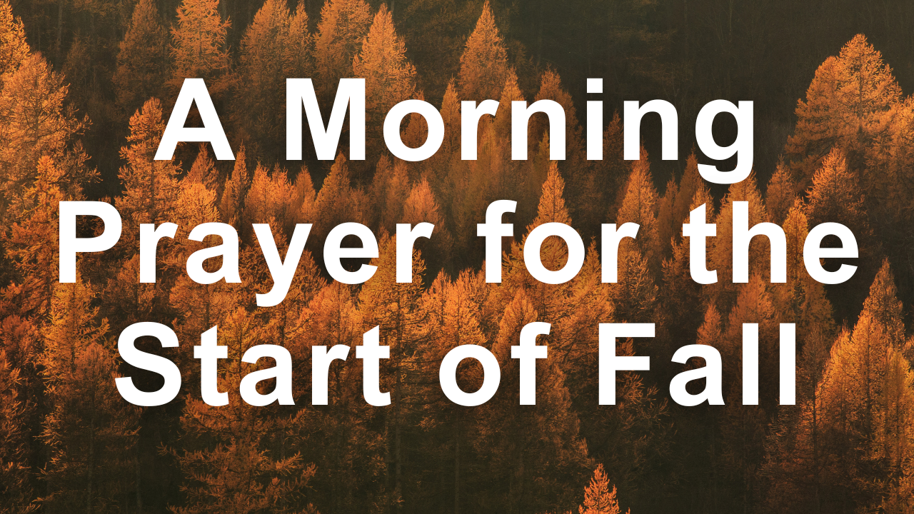 A Morning Prayer to See the Beauty of Fall's Beginning | Your Daily ...