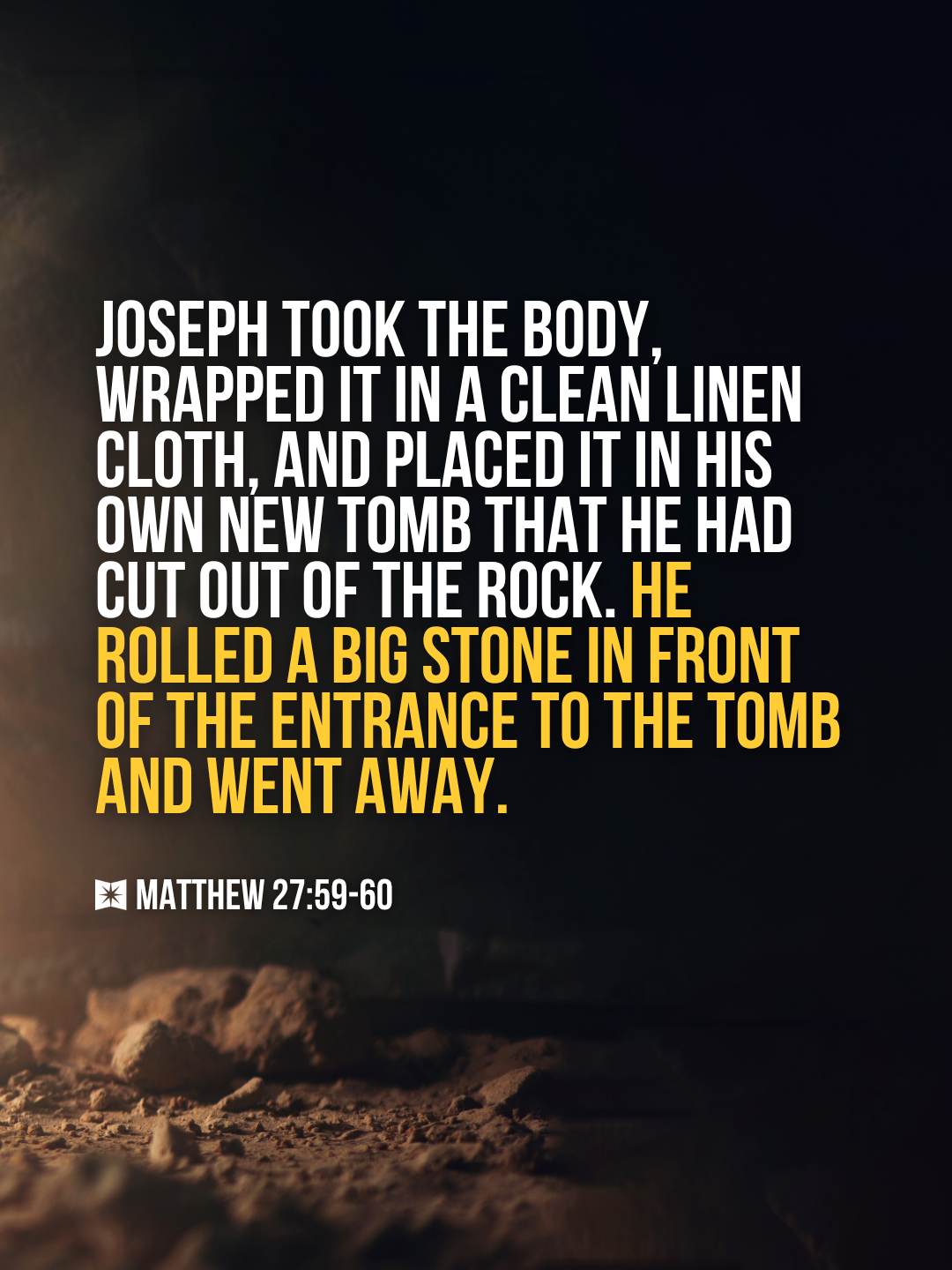 Matthew 27 KJV - "When the morning was come, all the chief priests a ...